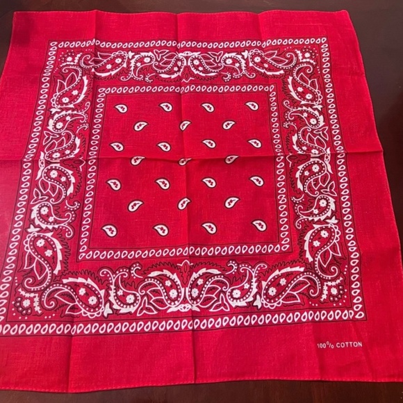 Accessories | 51 Classic Southwest Red White Bandana | Poshmark
